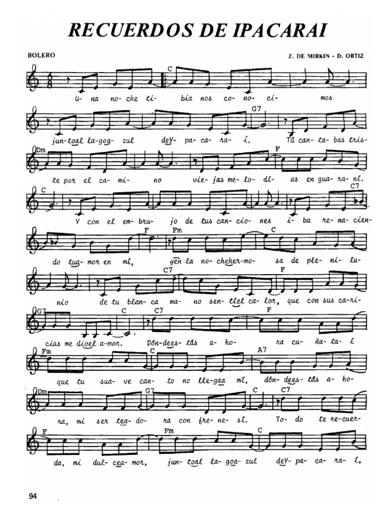 Recuerdos de Ipacarai | PDF