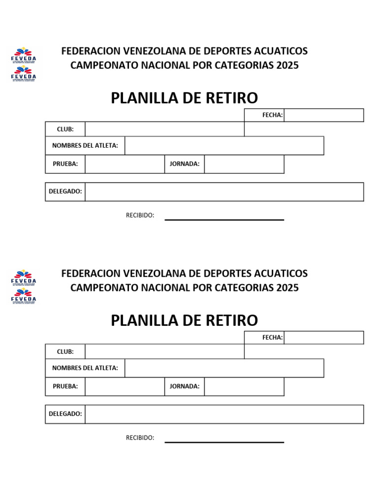 Planilla de Retiro | PDF