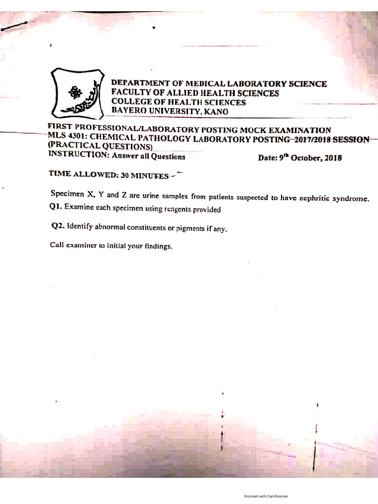 First Professional Pass Q 18 and 19 | PDF
