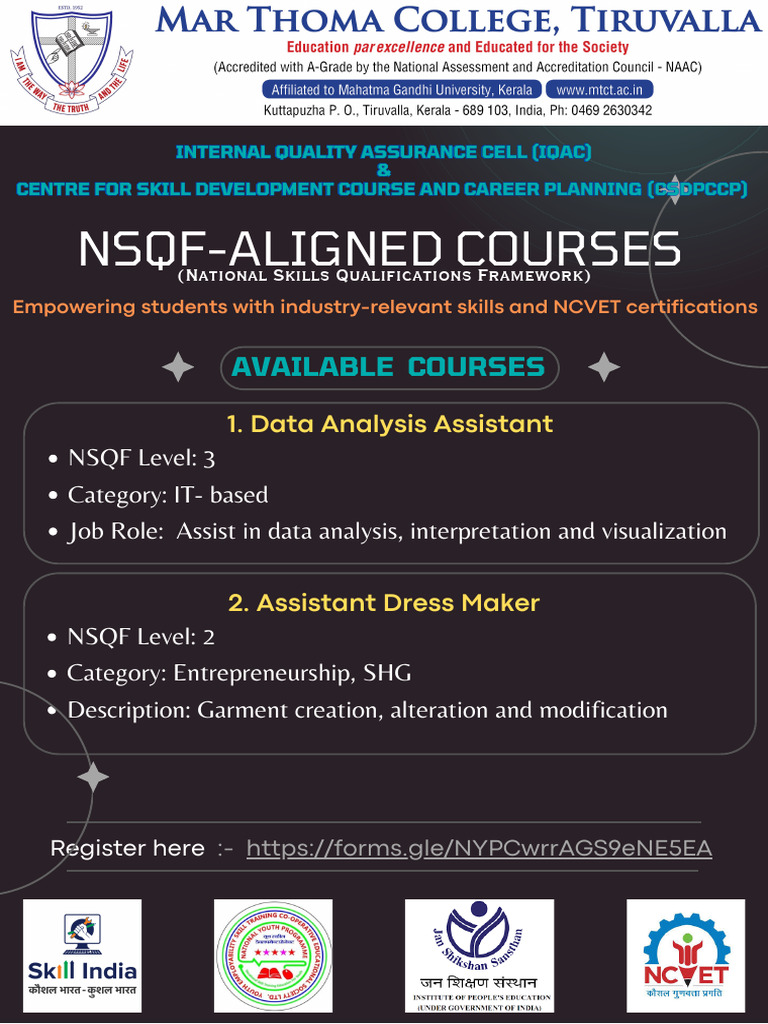 NSQF Courses | PDF