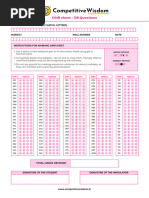 CBSE Class 12 Board Answer Sheet Template 2025-26 | PDF