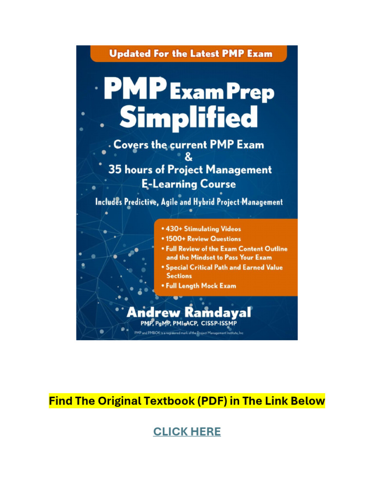 PMP Exam Prep Simplified Covers The Current PMP Exam PDF | PDF | Project Management Professional ...