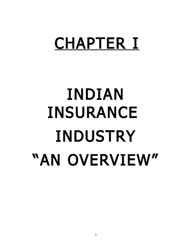 Indian Insurance Industry "An Overview" | PDF | Insurance | Life Insurance