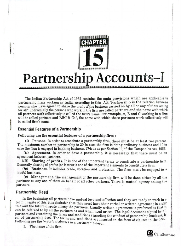 Accounting Partnership Part1 | PDF