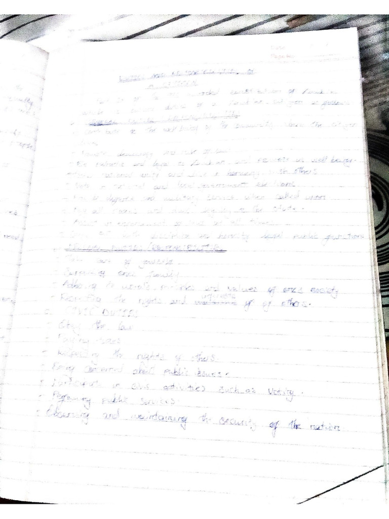 Civic Education Notes | PDF