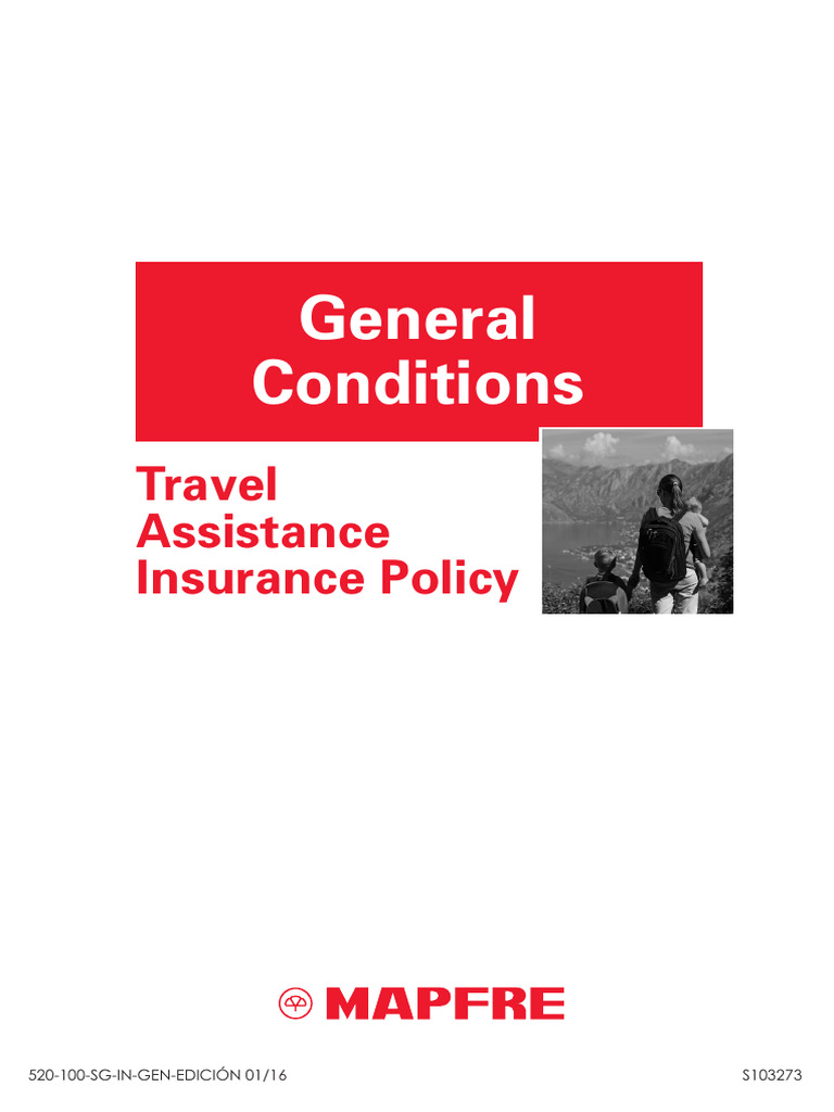 MAPFRE Travel Assistance Insurance Guide | PDF | Insurance | Indemnity