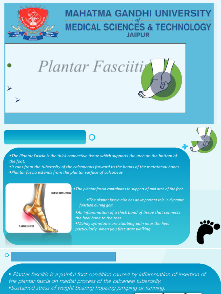 Plantar Fasciitis KUNAL GANDHI | PDF | Foot | Lower Limb Anatomy