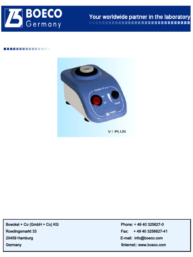 BOECO Agitador Vortex | PDF