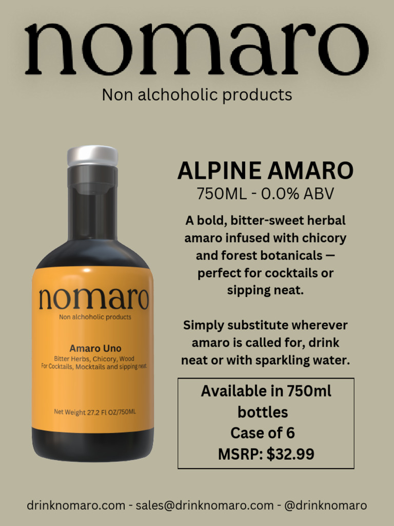 Nomaro One Page Sales Sheet | PDF