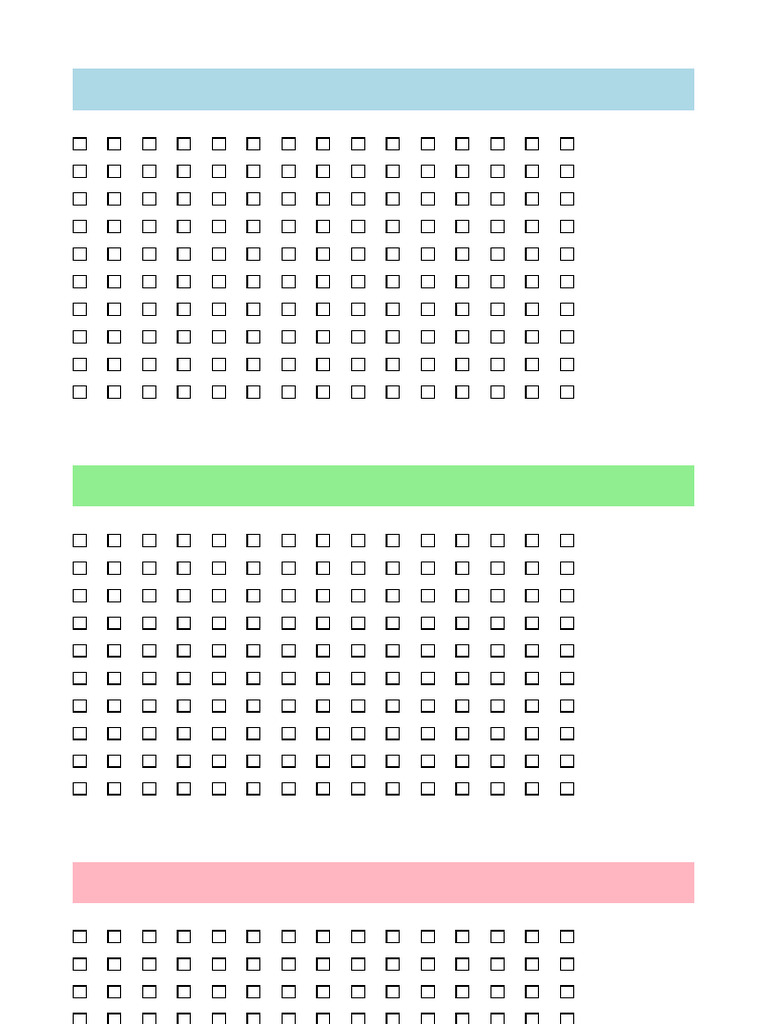 Neat Colored Lecture Tracker | PDF