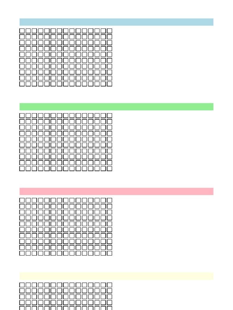 Colorful Lecture Tracker DS | PDF
