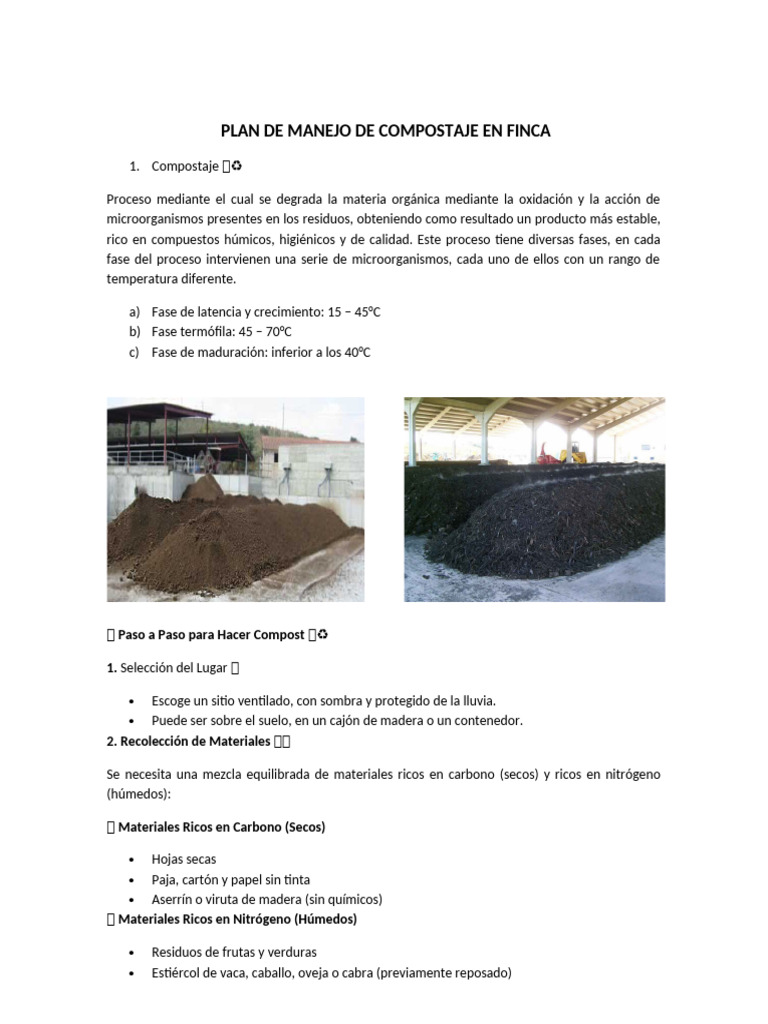 Compostaje | PDF | Compost | Agricultura