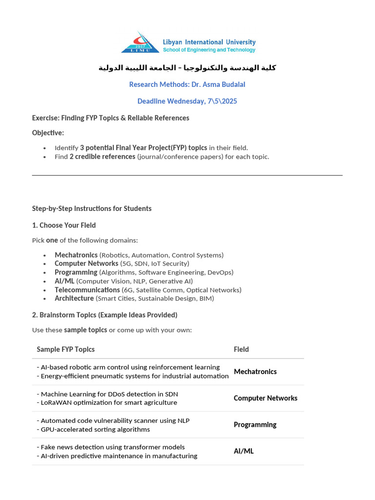 Research Methods Exercise Pdf Artificial Intelligence