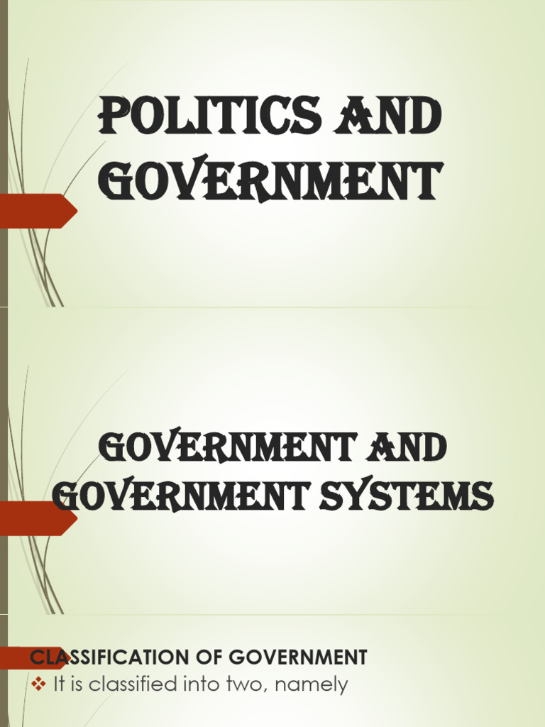 Government and Government Systems | PDF | Committee | Legislature