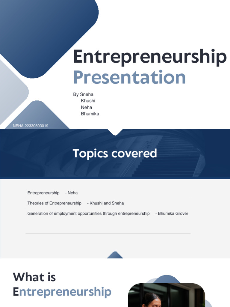 Theories of Entrepreneurship Explained | PDF | Entrepreneurship ...