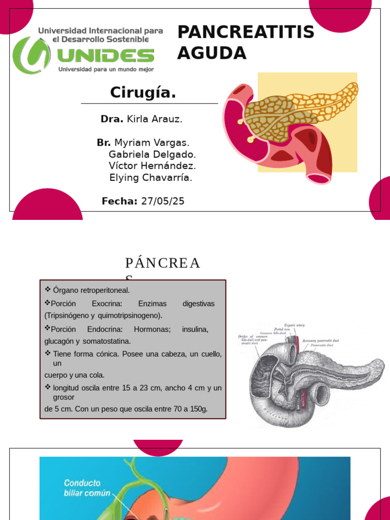 Pancreatitis Aguda Final | PDF | Páncreas | Especialidades Medicas
