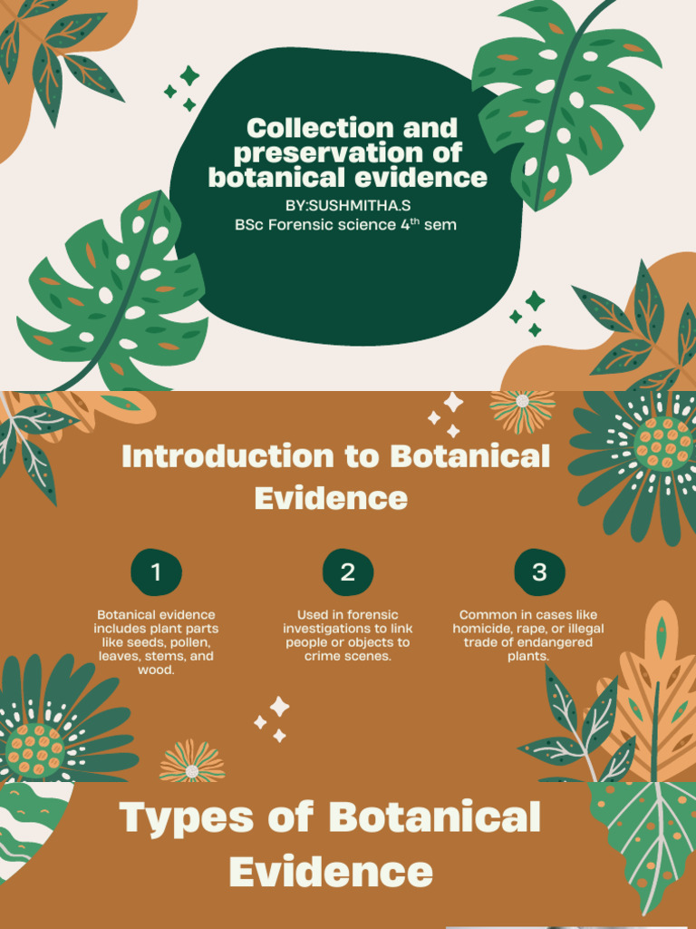 Collection and Preservation of Botanical Evidence | PDF