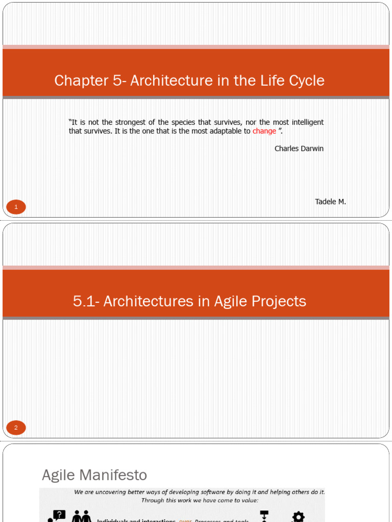 Chapter 5-Architectures in Agile Projects | PDF | Agile Software ...