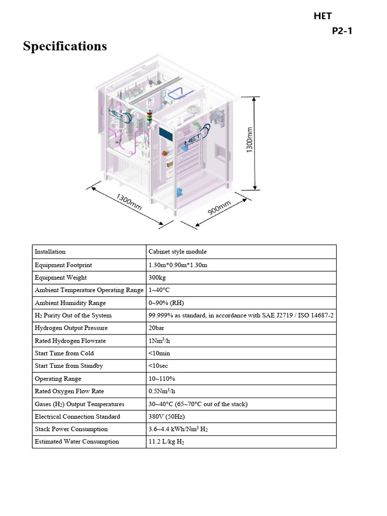 HET P2-1 Specification | PDF
