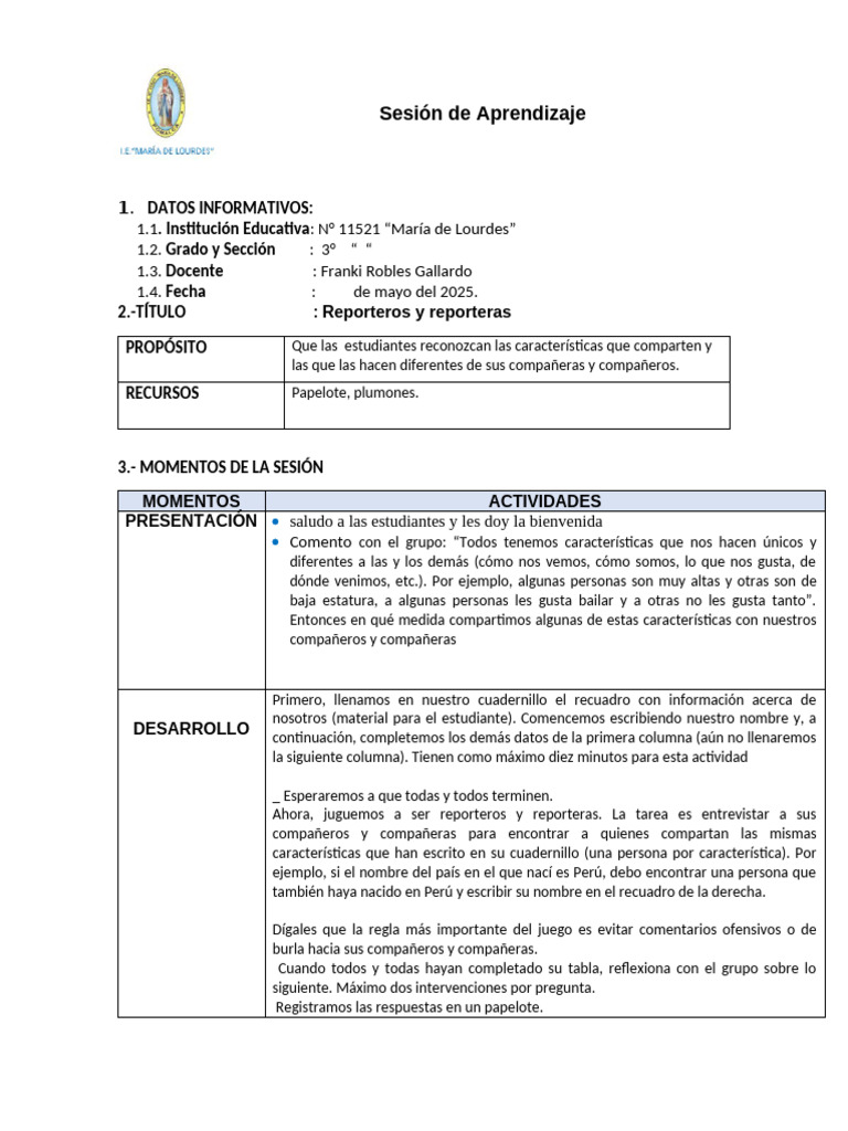 TUT - Reporteros y Reporteras | PDF