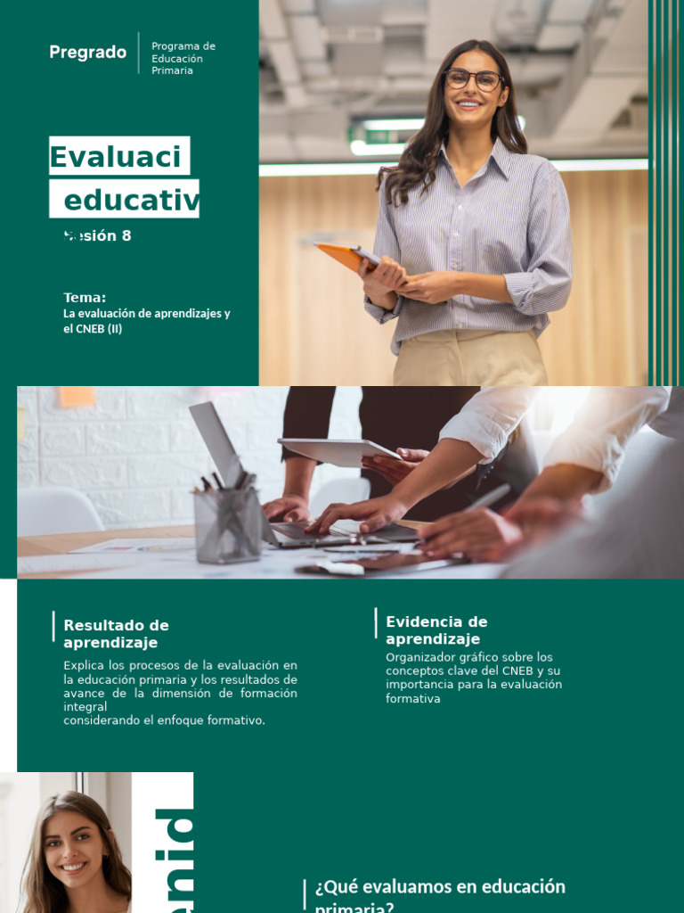 S8-La Evaluacion y El CNEB - Tagged | PDF | Evaluación | Maestros