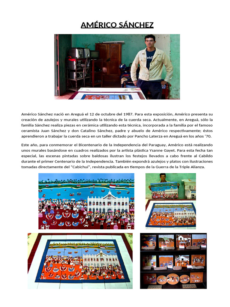 Murales y Azulejos de Américo Sánchez | PDF
