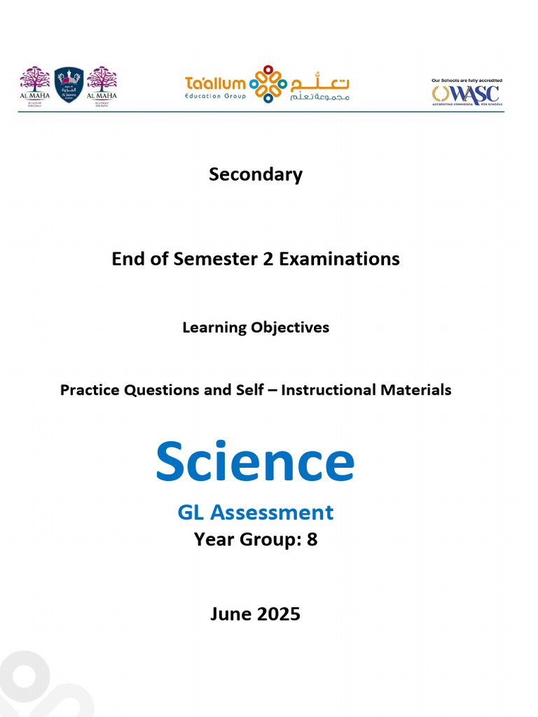 Science Y8 EOS2 LO Booklet and Self-Instructional Material 2024-2025 4 ...