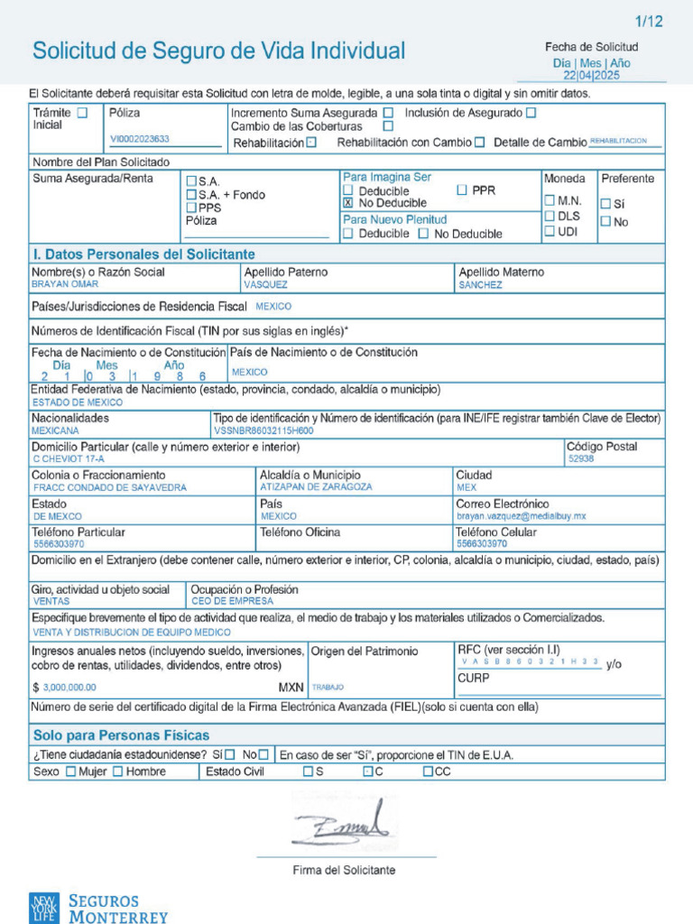 Solicitud Bryan Final | PDF