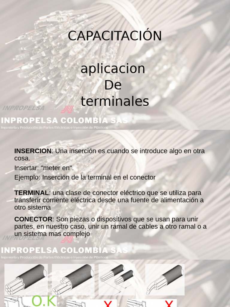 Aplicacion de Terminales | PDF | Conector eléctrico | Cobre