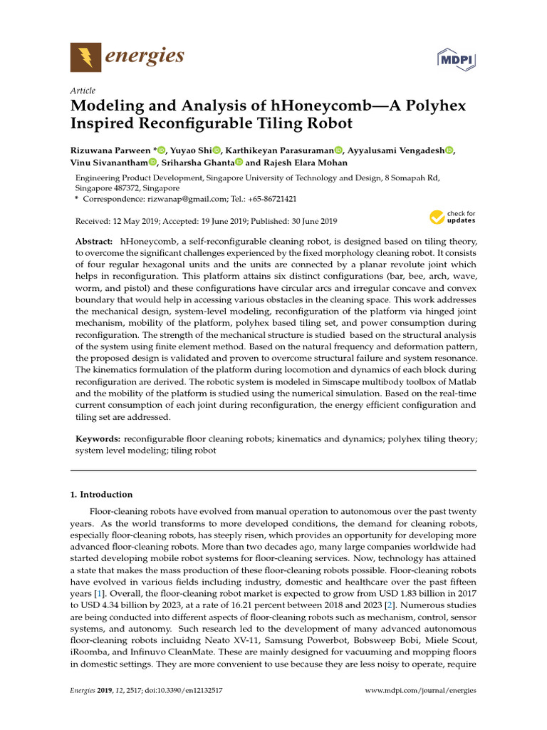 Modeling and Analysis of HHoneycomb-A Polyhex Insp | PDF | Rectangle ...