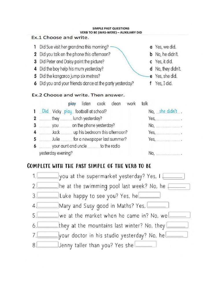 Simple Past Questions | PDF
