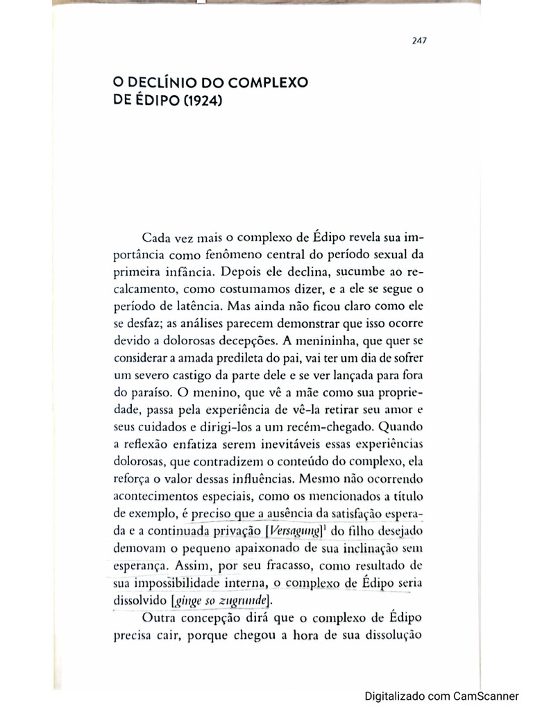 A Dissoluo Do Complexo de Dipo | PDF