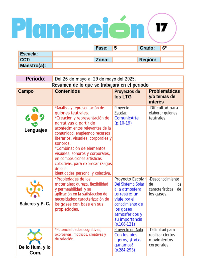 Proyectos Educativos del 26 al 29 de Mayo 2025 | PDF | Gases | Líquidos
