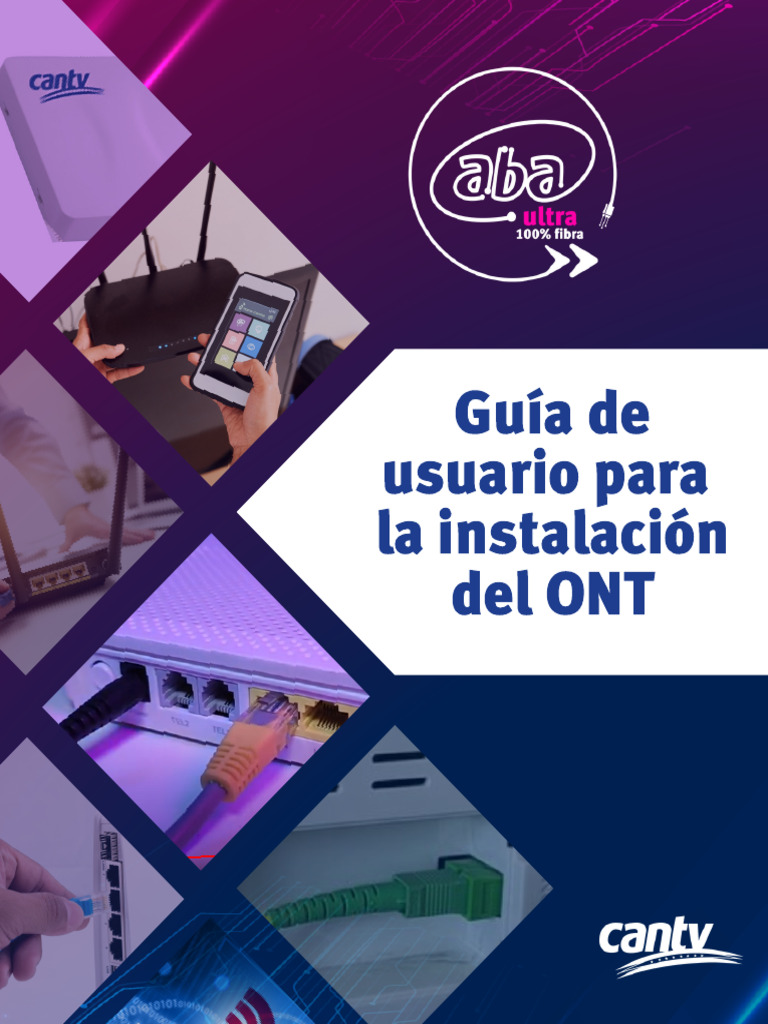 Guía de Usuario Parala Instalación Del ONT | PDF | Voz sobre IP | Enrutador (Computación)