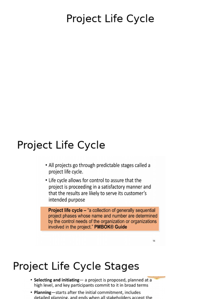Understanding Project Life Cycle Stages | PDF | Project Management ...