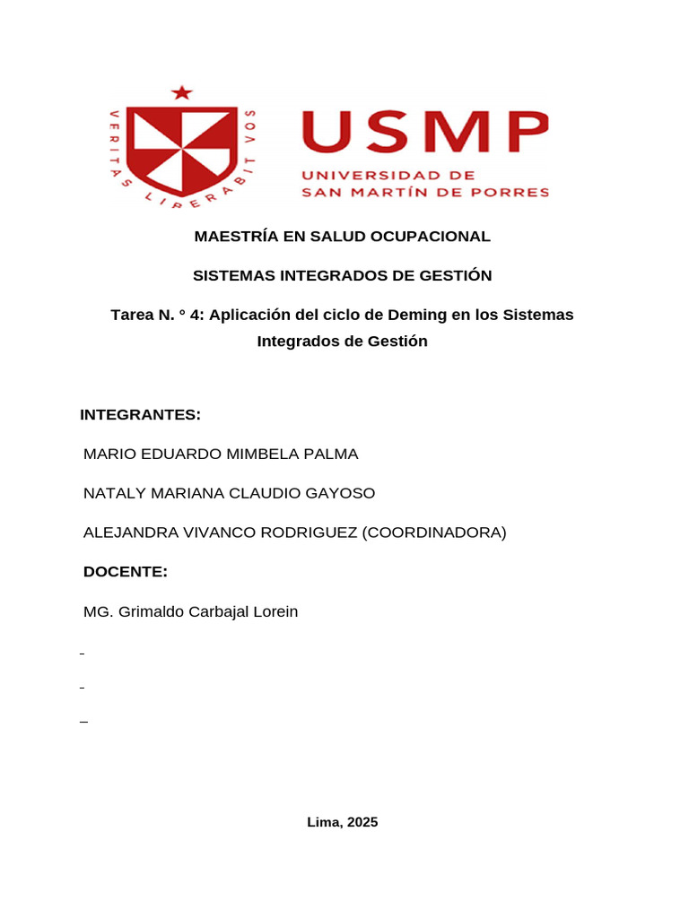 Cartula SMP | PDF | Seguridad y salud ocupacional