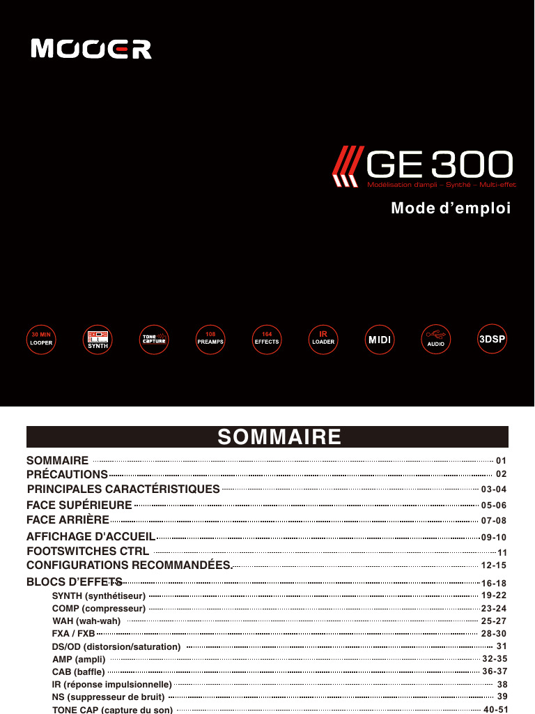 GE300 Manual FR | PDF