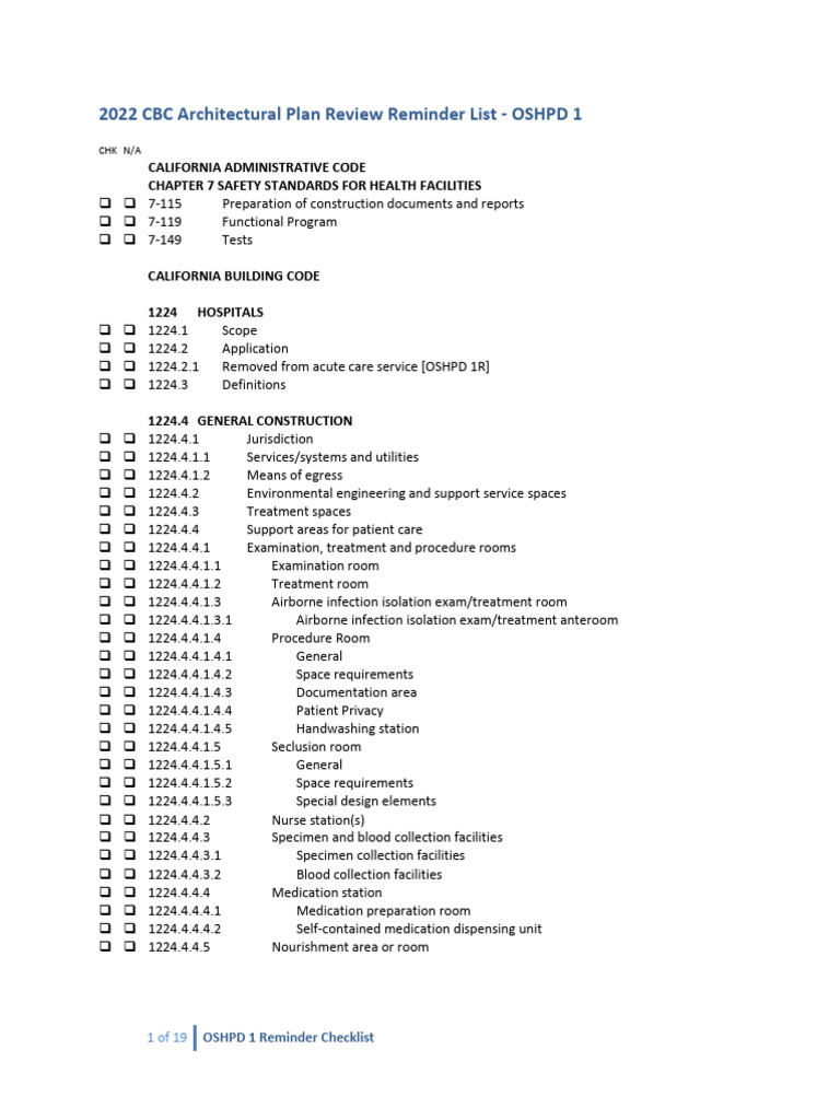 2022 CBC Reminder List Oshpd 1 07032024 A | PDF | Medical Imaging | Nuclear Medicine