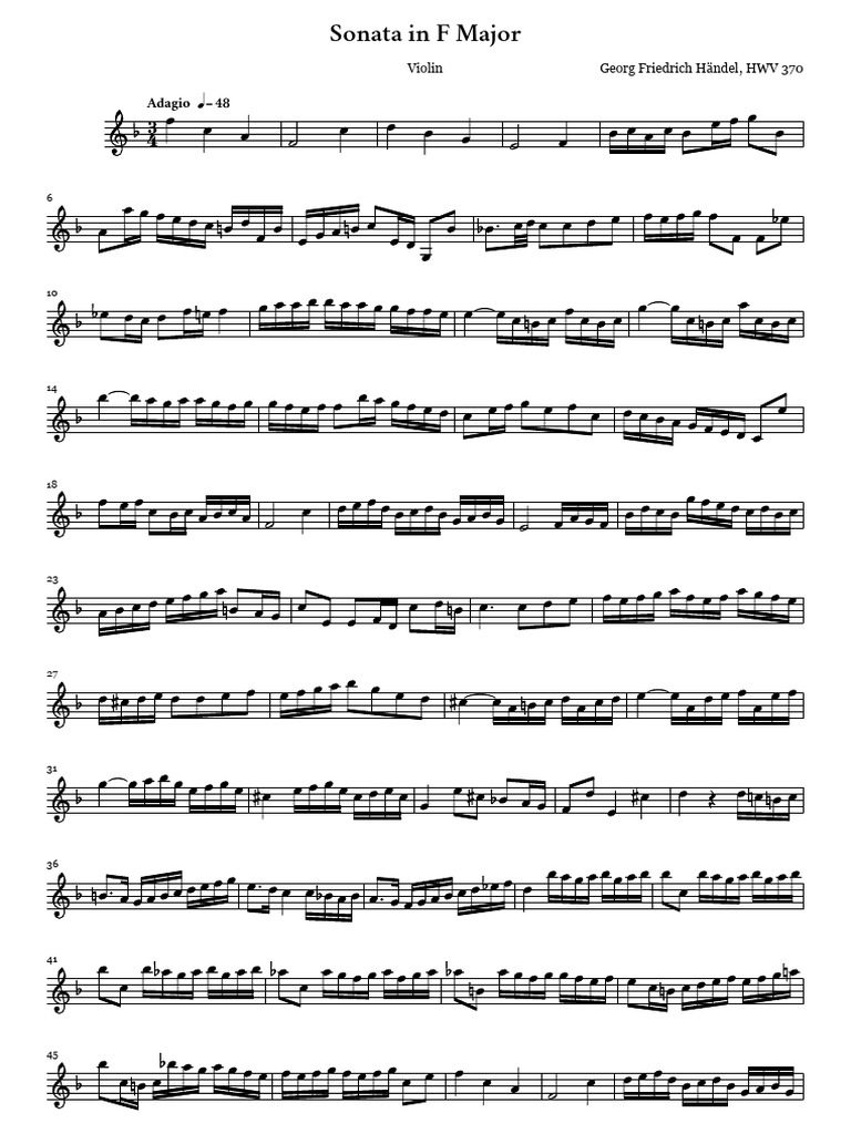 Handel Fa Menor | PDF