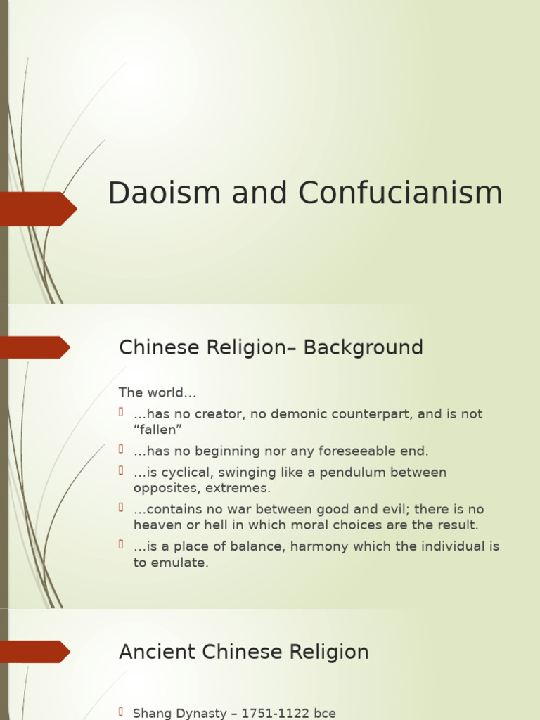 Daoism and Confucianism - 2018 | PDF | Confucianism | Confucius