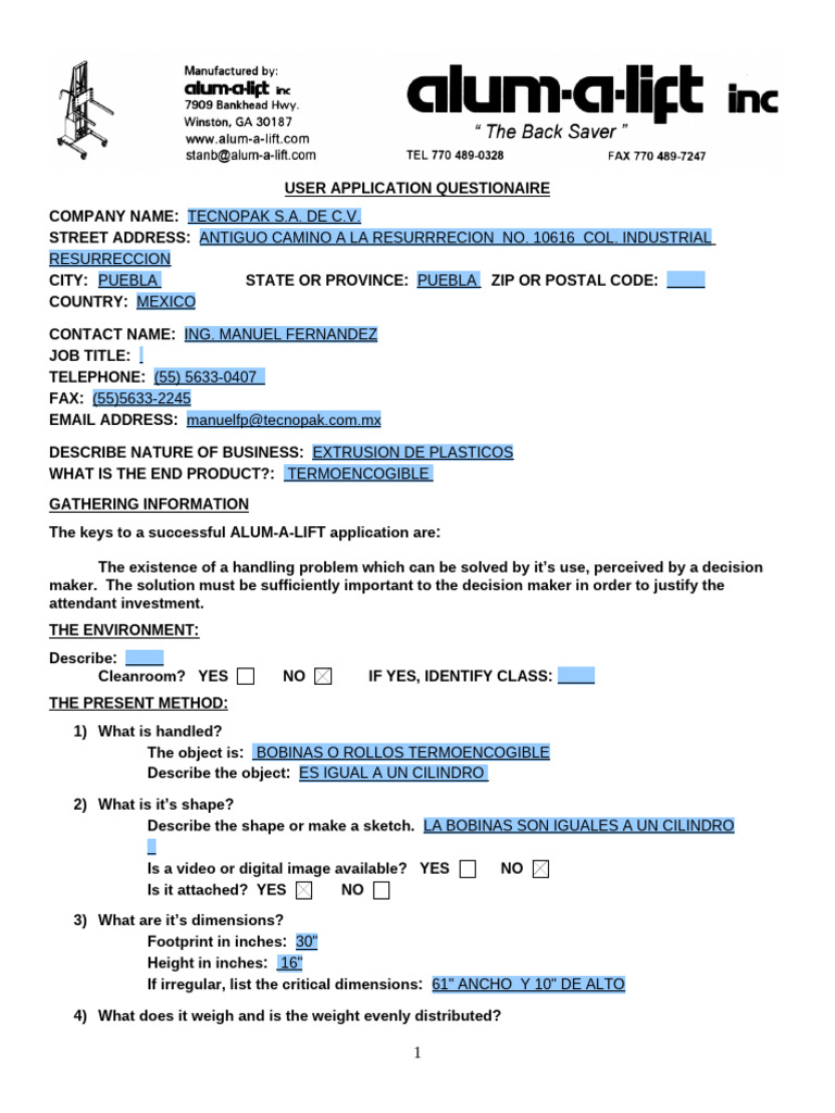 User Applications Form1 | PDF