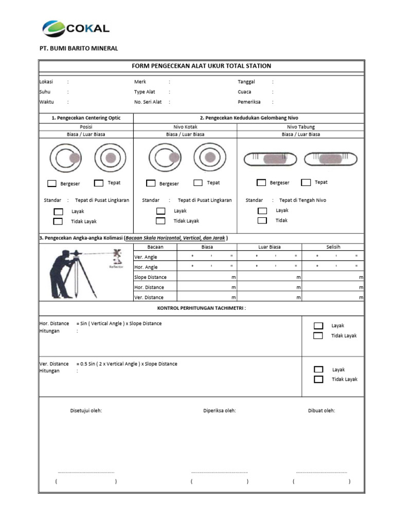 Form Pengecekan Kalibrasi-1 | PDF
