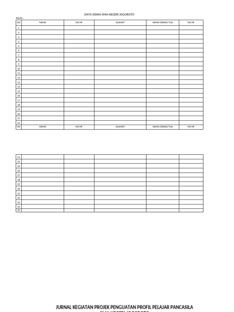 Absensi Dan DKN Kelas X 23-24 | PDF