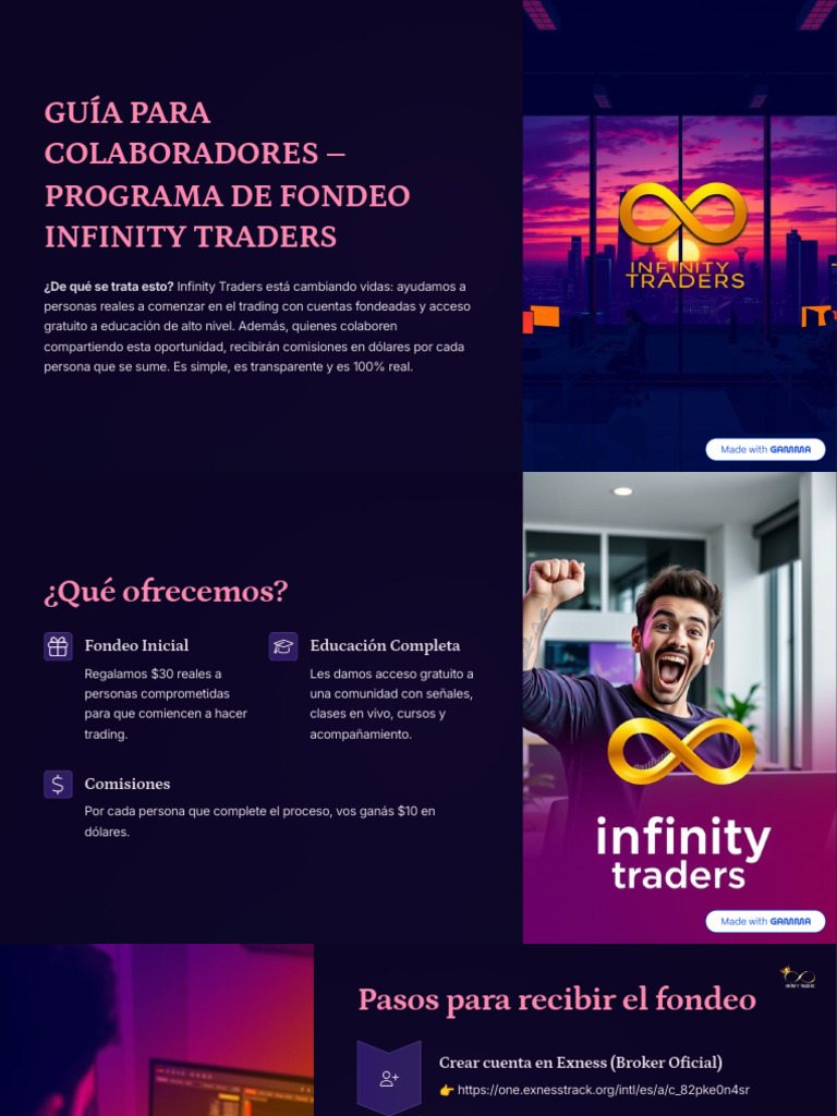 Guia para Colaboradores Programa de Fondeo Infinity Traders | PDF | Mercados financieros ...