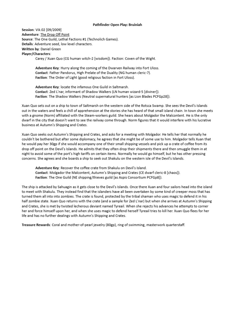 Vik.02 The Drop Off Point | PDF