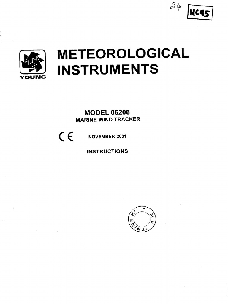 24-Meterorological Instruments, Model 06206, Marine Wind Tracker ...