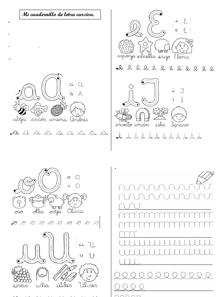 Cuadernillo de Letra Cursiva | PDF
