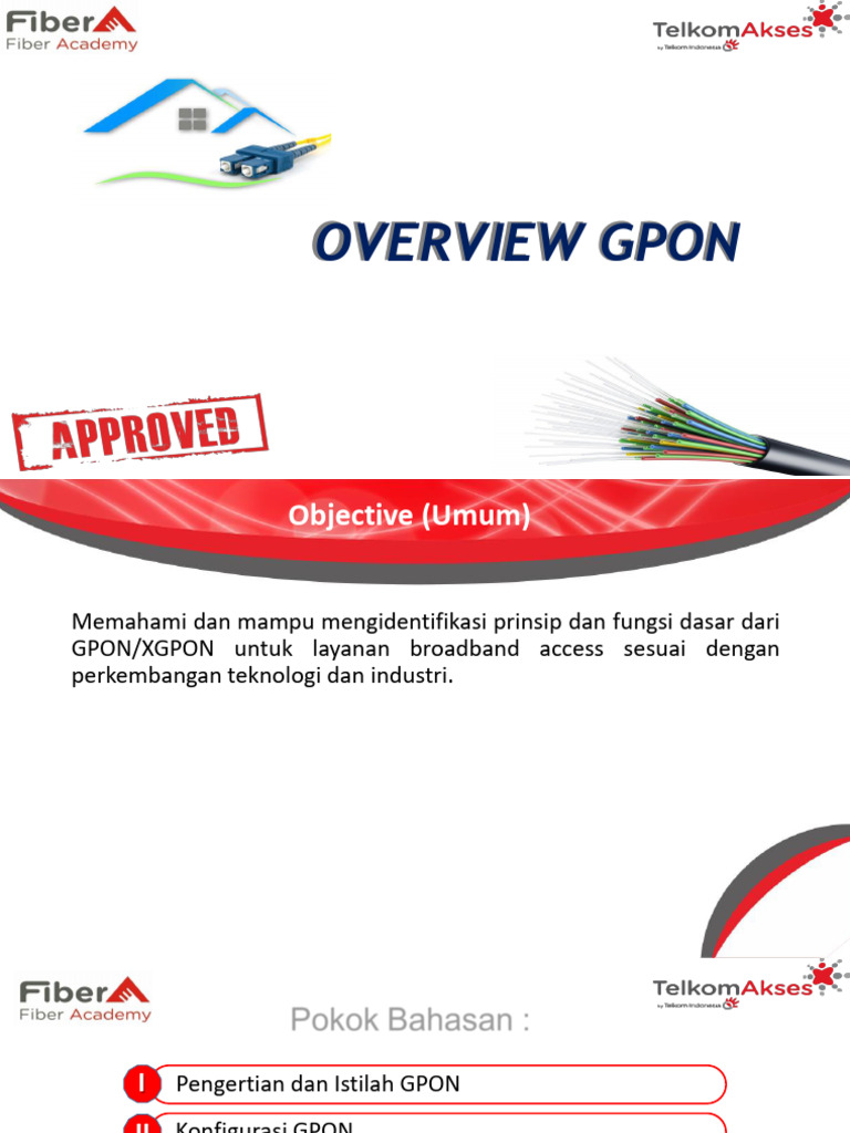 Materi 1 Overview GPON | PDF