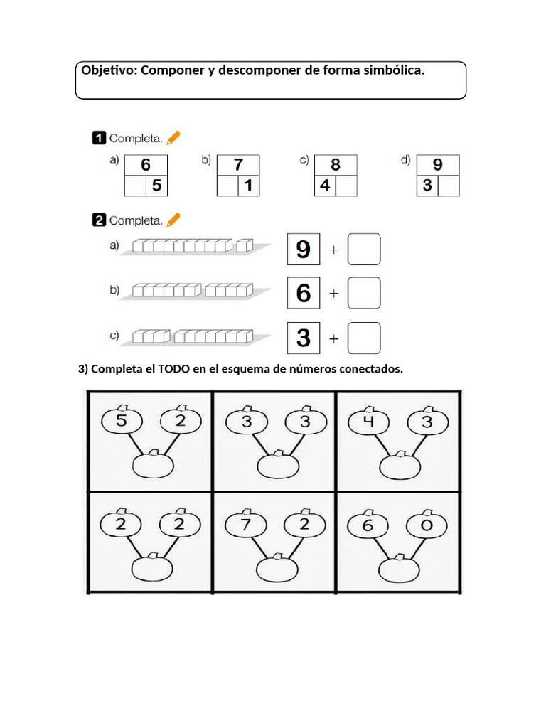 Actividad Componer y Descomponer de Forma Simbólica. | PDF