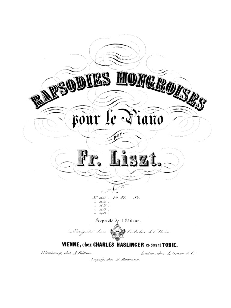 Hungarian Rhapsody No.6 Liszt | PDF